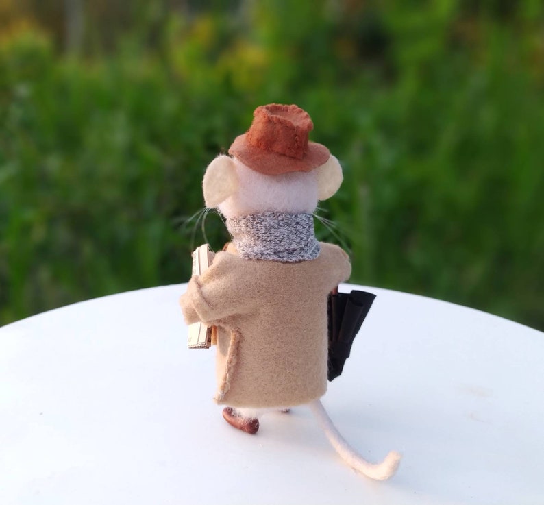 Handmade White Mouse in Clothes Cute Felt Mouse for a | Etsy Australia