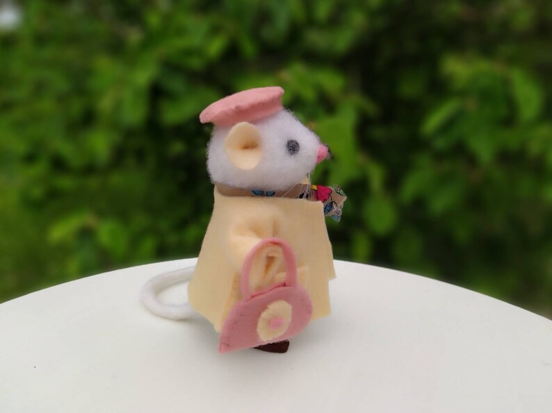 Woolen Mouse in Clothes Mouse Figurine - Etsy