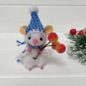 Needle Felted Animal Wool Mouse Mini Felt Mice - Etsy