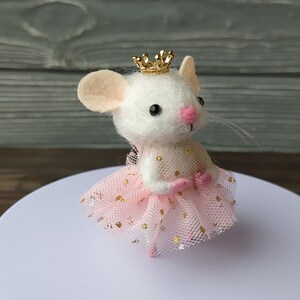 Miniature Figurine of a Felt Ballerina Mouse - Etsy