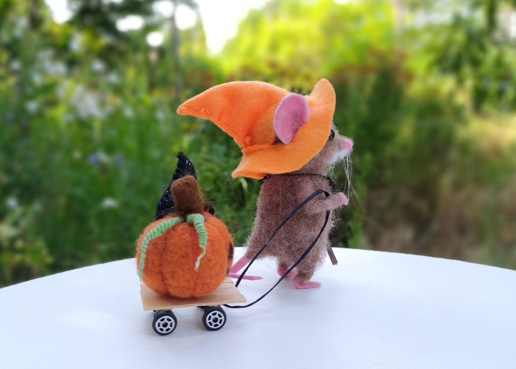 Halloween Mouse Felted Miniature Animals. | Etsy