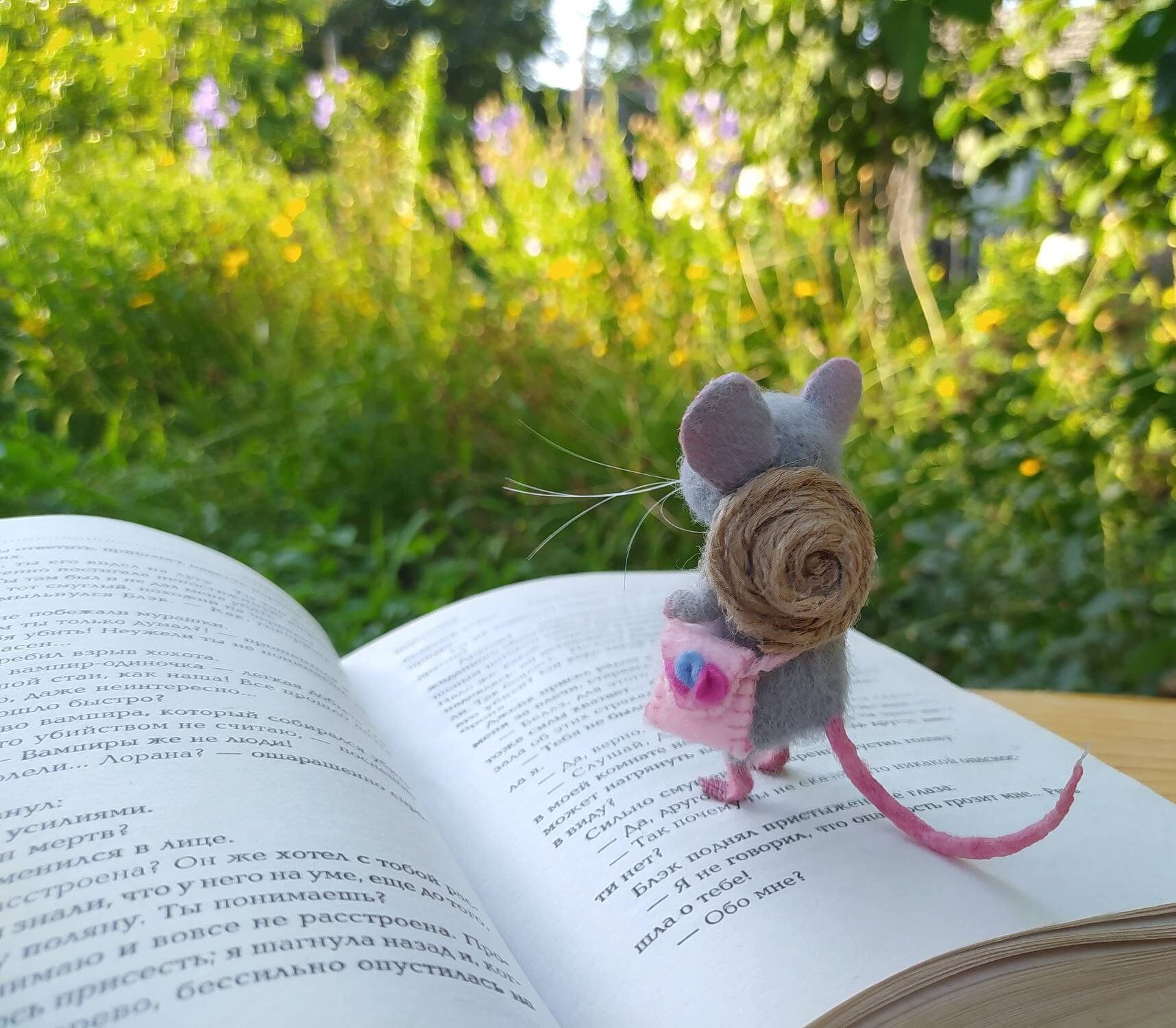 Gray Felt Mouse Wool Toy Miniature Mouse for Dollhouse | Etsy