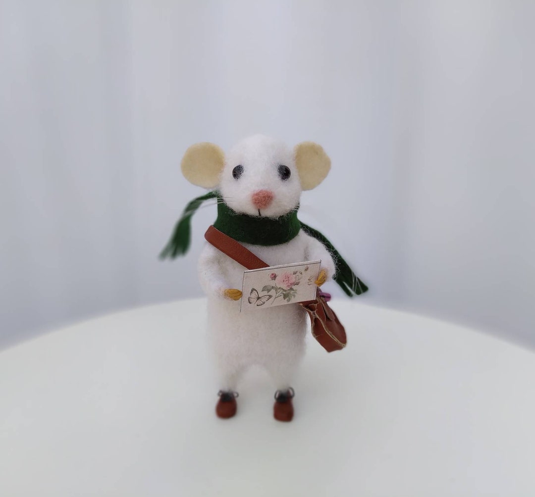 Needle Felted Mouse, Wool Animal - Etsy