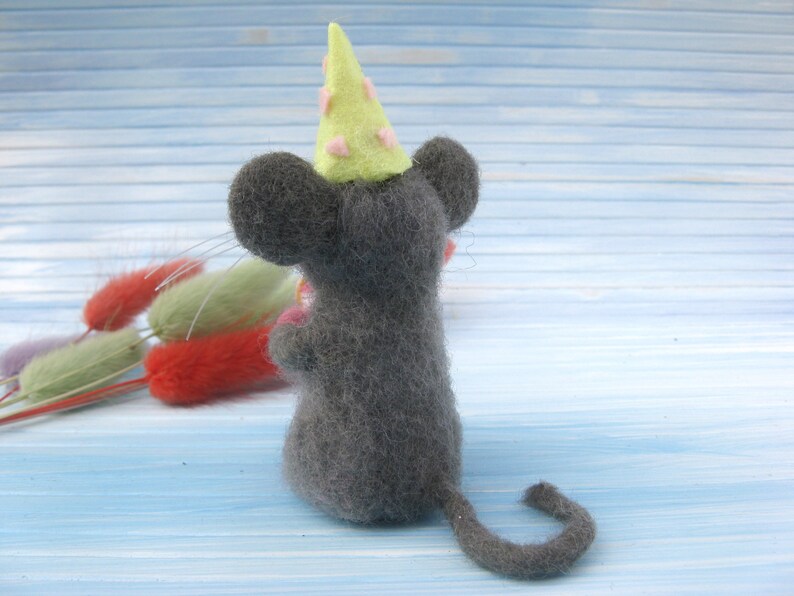 Gray Felt Mouse Wool Mouse - Etsy