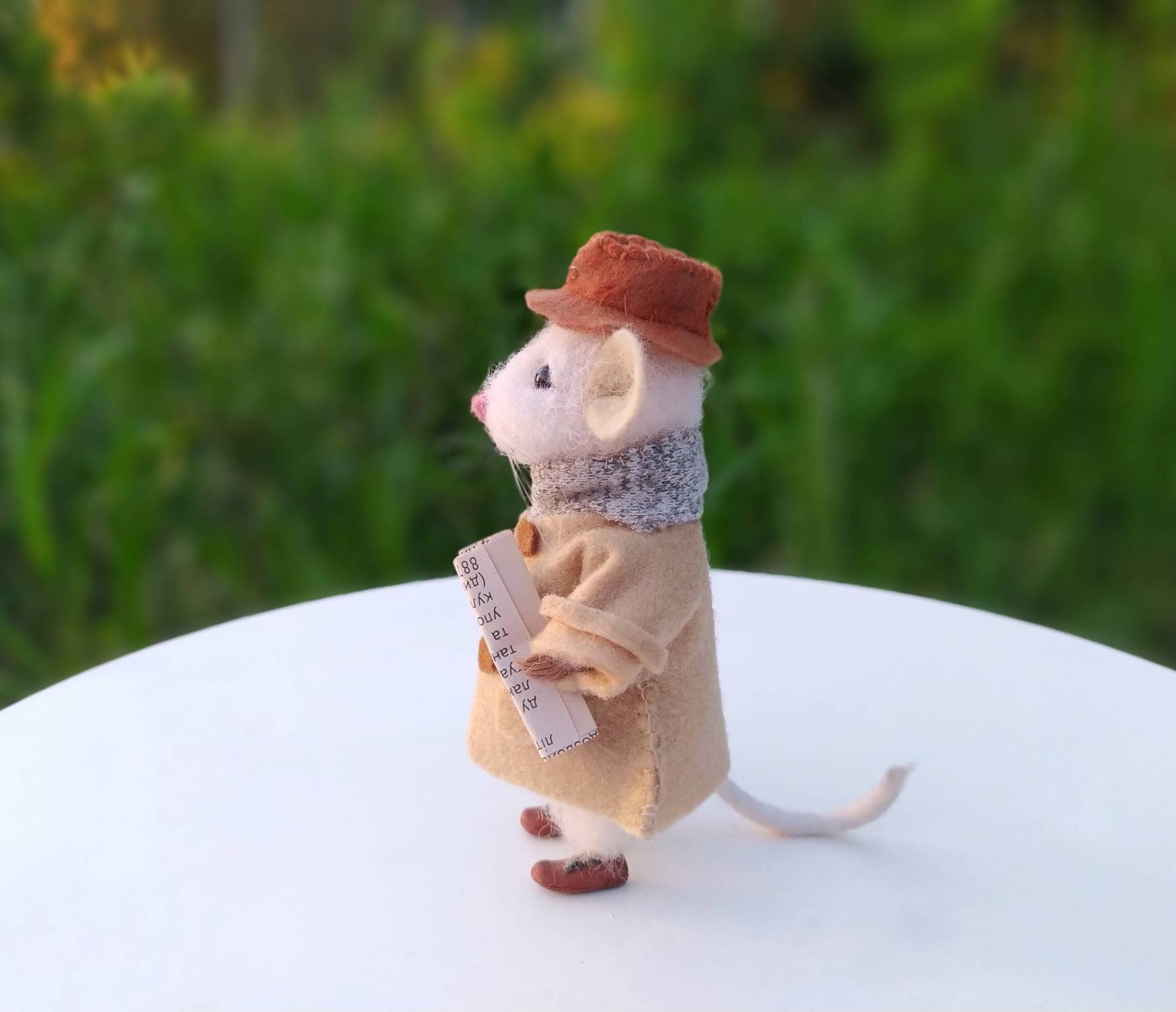 Handmade White Mouse in Clothes Cute Felt Mouse for a - Etsy Australia