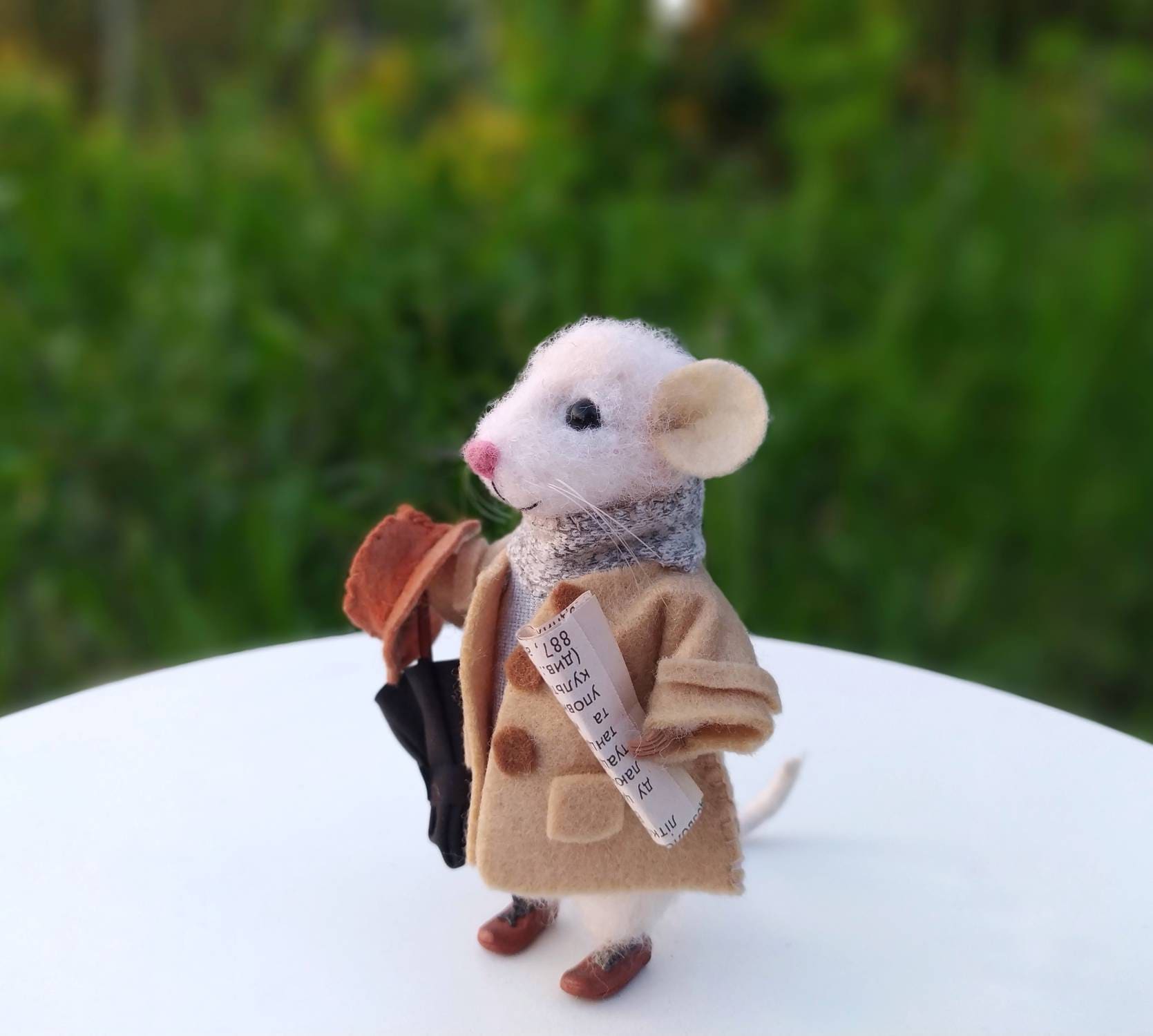 Handmade White Mouse in Clothes Cute Felt Mouse for a - Etsy Australia