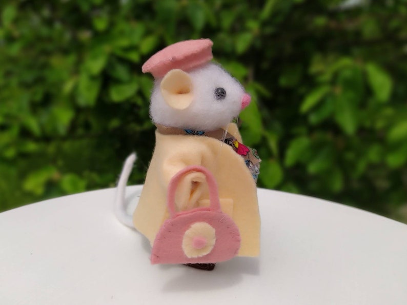Woolen Mouse in Clothes Mouse Figurine - Etsy