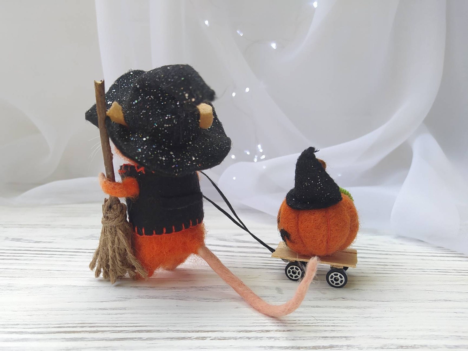 Halloween Mouse Needle Felted Mouse Felted Animals - Etsy
