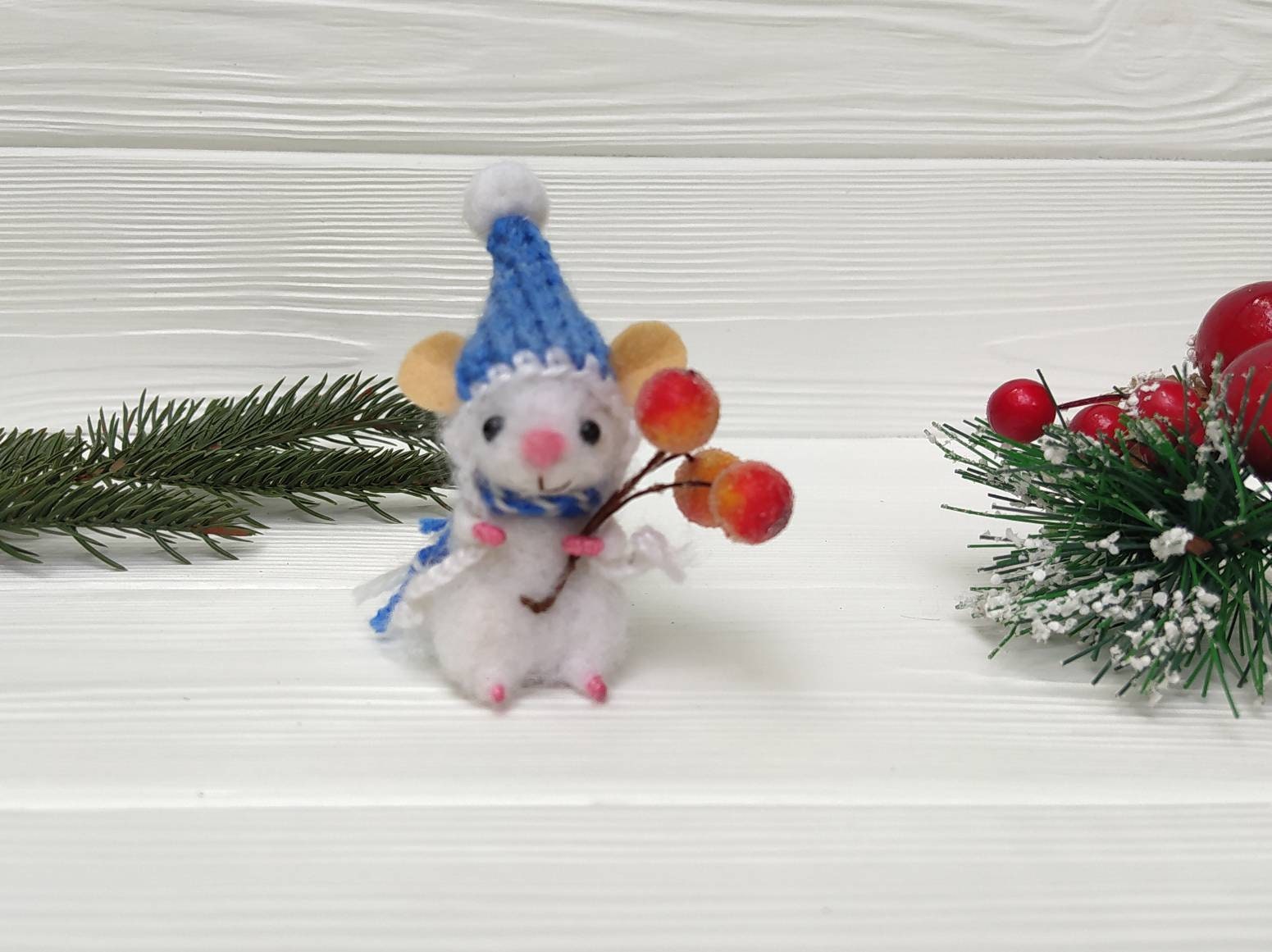 Needle Felted Animal Wool Mouse Mini Felt Mice - Etsy