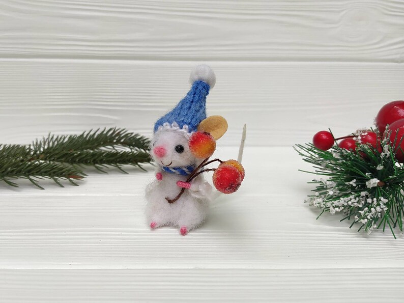 Needle Felted Animal Wool Mouse Mini Felt Mice - Etsy