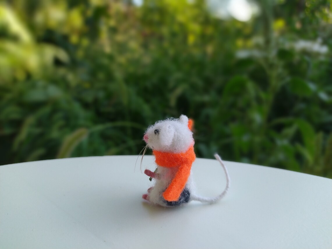 Needle Felted Mouse Miniature Toy Mouse - Etsy