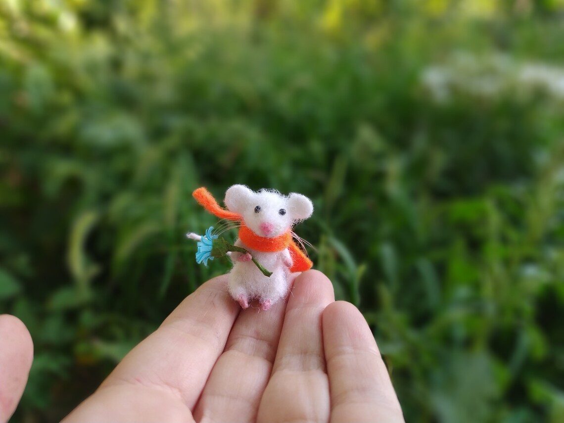 Needle Felted Mouse Miniature Toy Mouse - Etsy