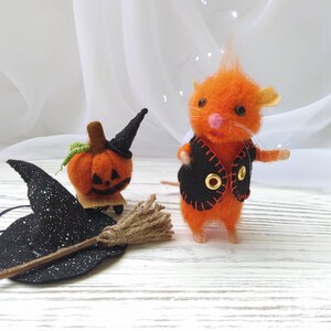 Halloween Mouse, Needle Felted Mouse, Felted Animals - Etsy
