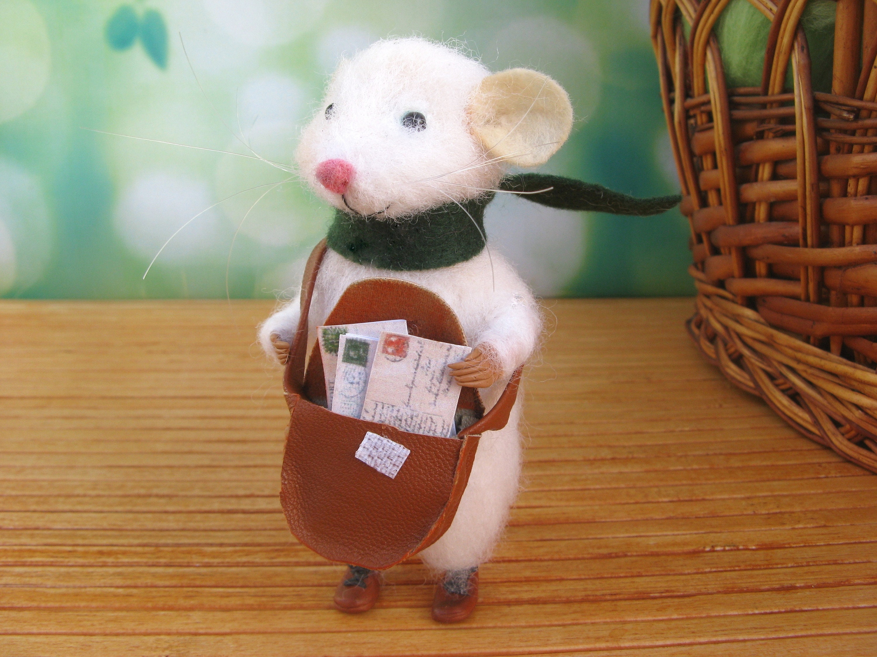 Needle Felted Mouse, Wool Animal - Etsy