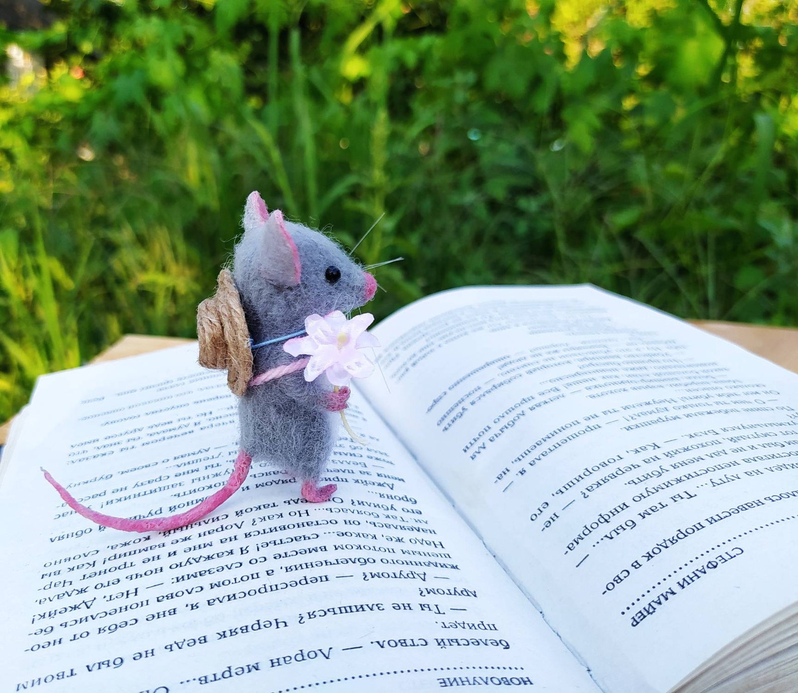 Gray Felt Mouse Wool Toy Miniature Mouse for Dollhouse | Etsy