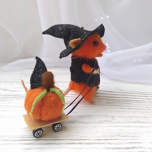 Halloween Mouse, Needle Felted Mouse, Felted Animals - Etsy