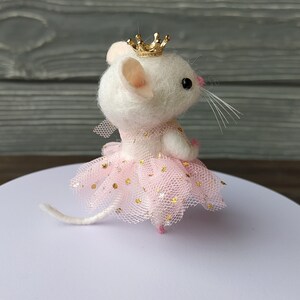 Miniature Figurine of a Felt Ballerina Mouse - Etsy