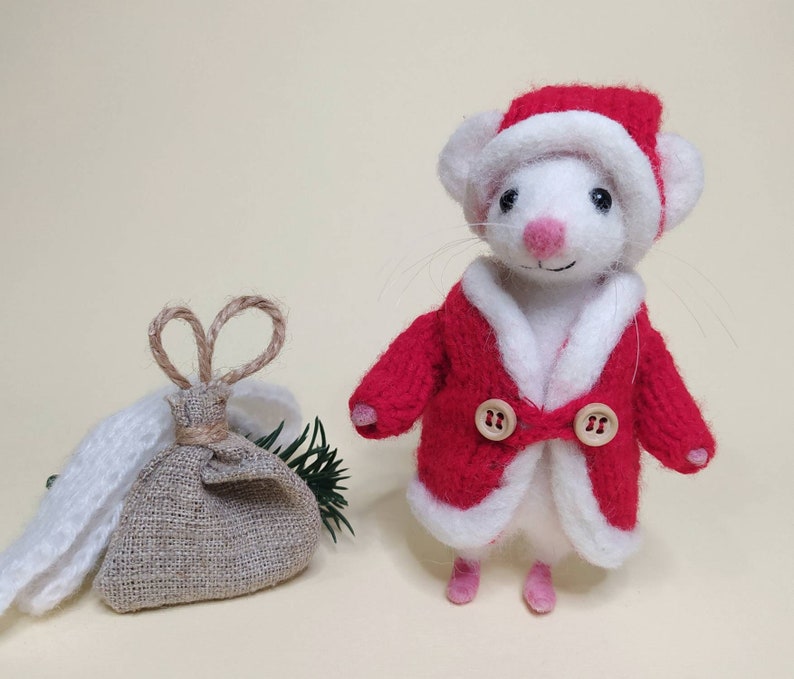 Needle felted mouse wool animals | Etsy