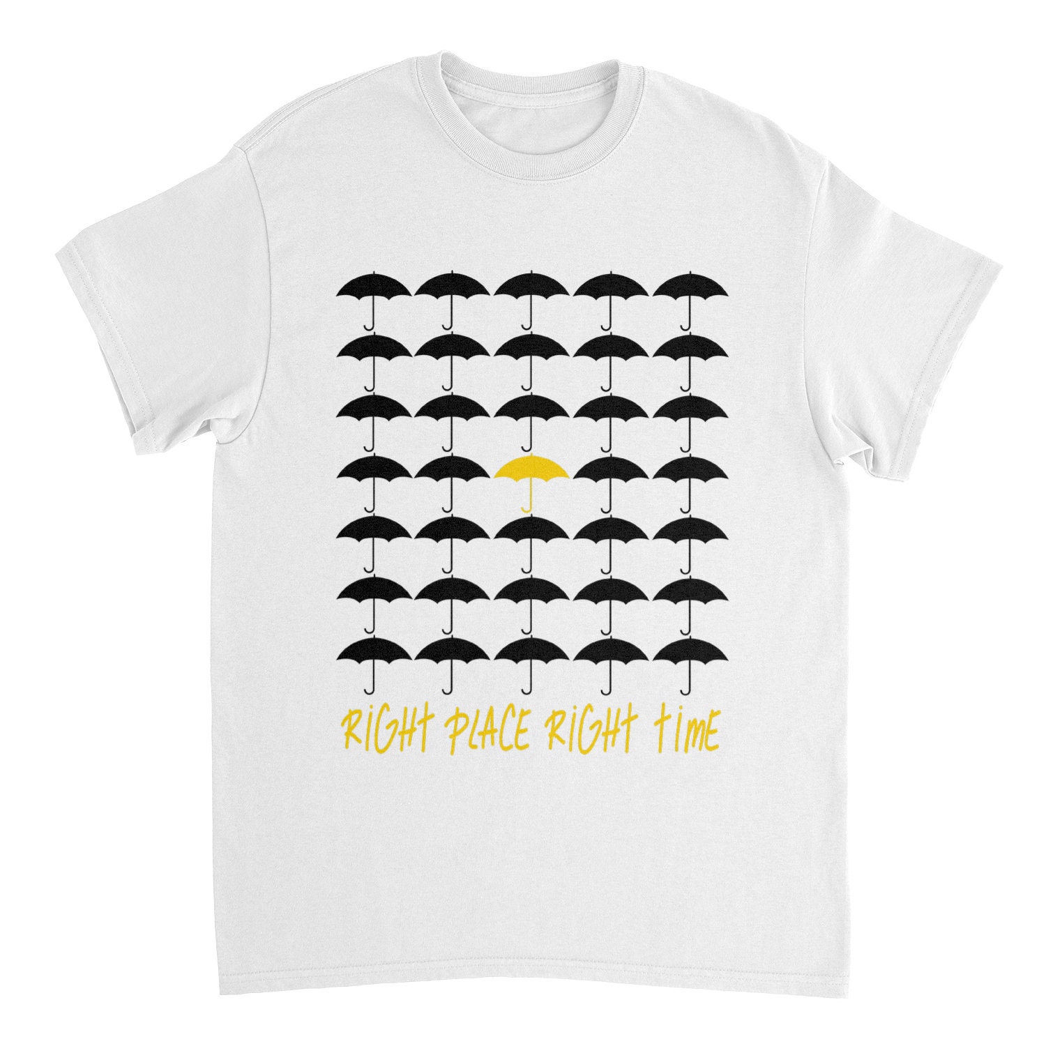 Right Place Right Time Unisex Short Sleeve Cotton T-shirt - Etsy