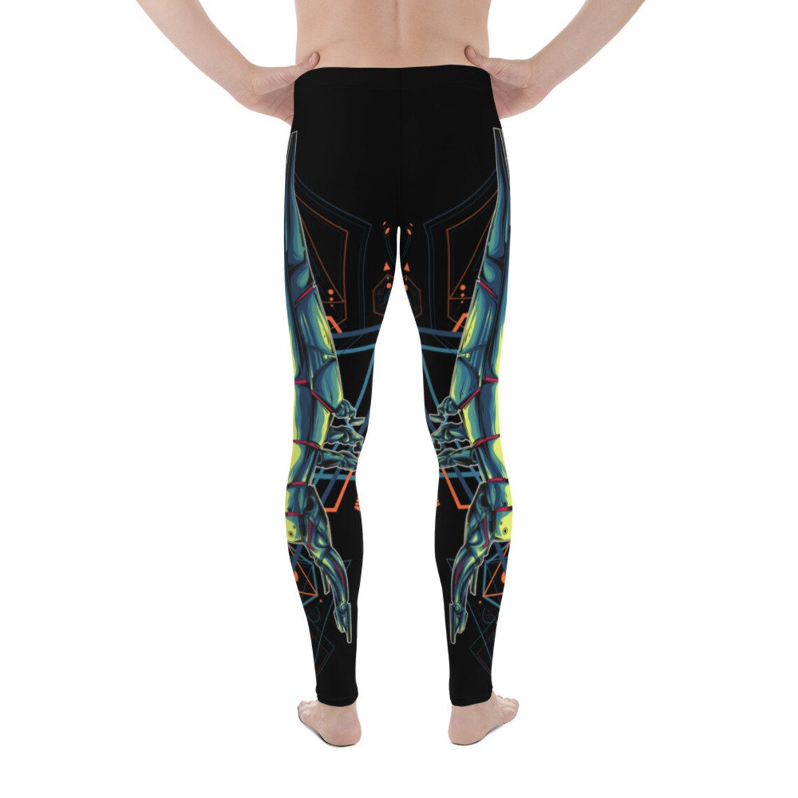 Cyberpunk Futuristic Robot Men's Leggings - Etsy