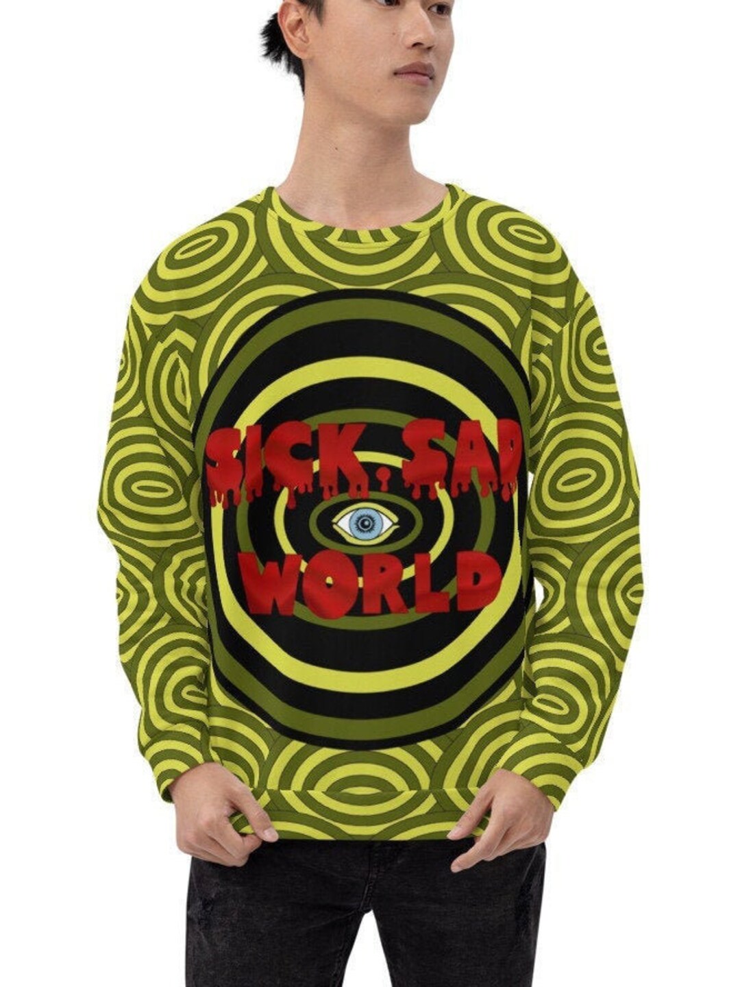 Daria Sick Sad World Print, Cut and Sew Unisex Crewneck Sweatshirt - Etsy