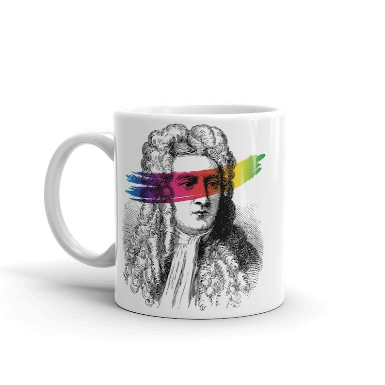 Sir Isaac Newton Color Theory Ceramic Mug Etsy Canada