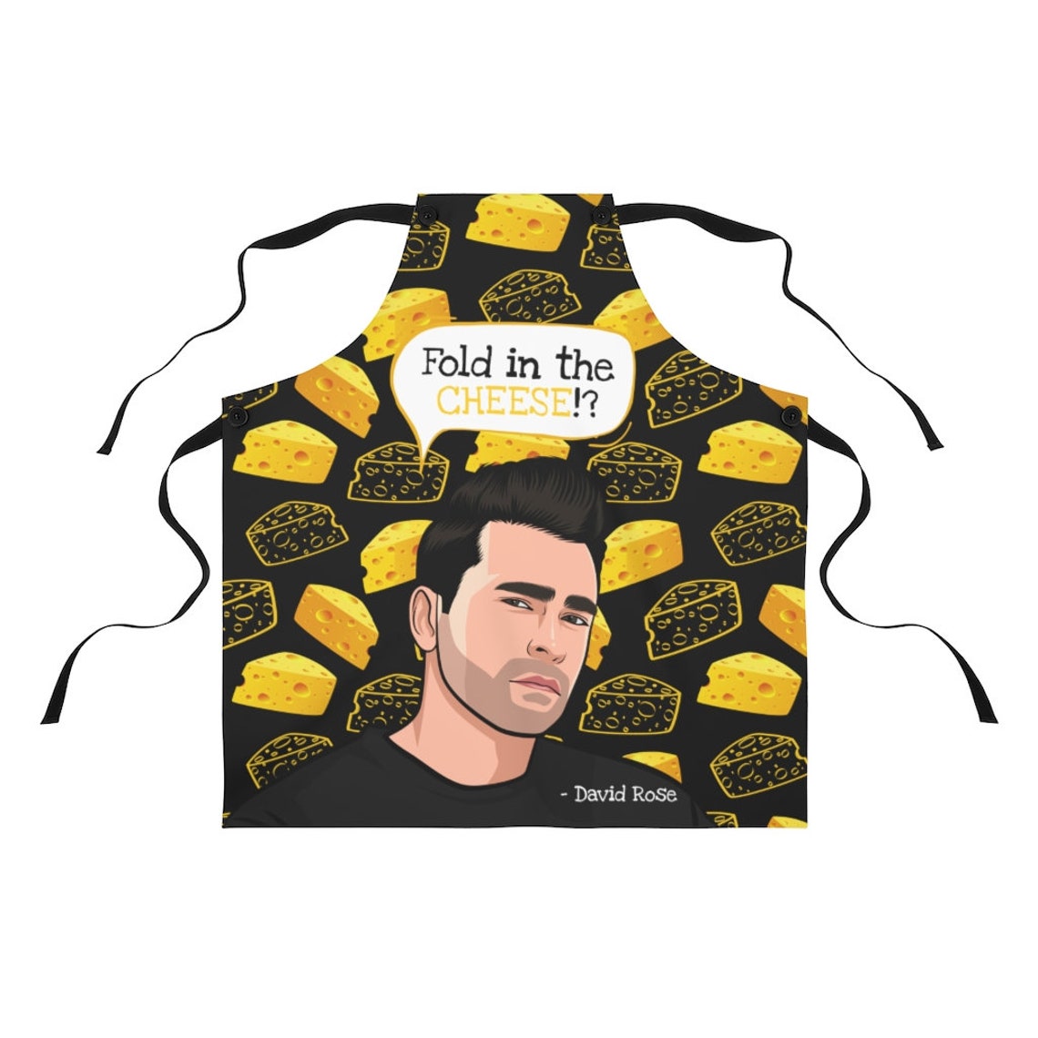 Fold in the Cheese David Rose Poly Twill Apron - Etsy