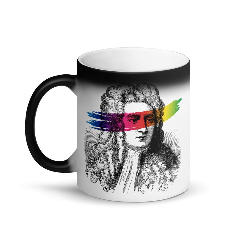Sir Isaac Newton Color Theory Ceramic Mug Etsy