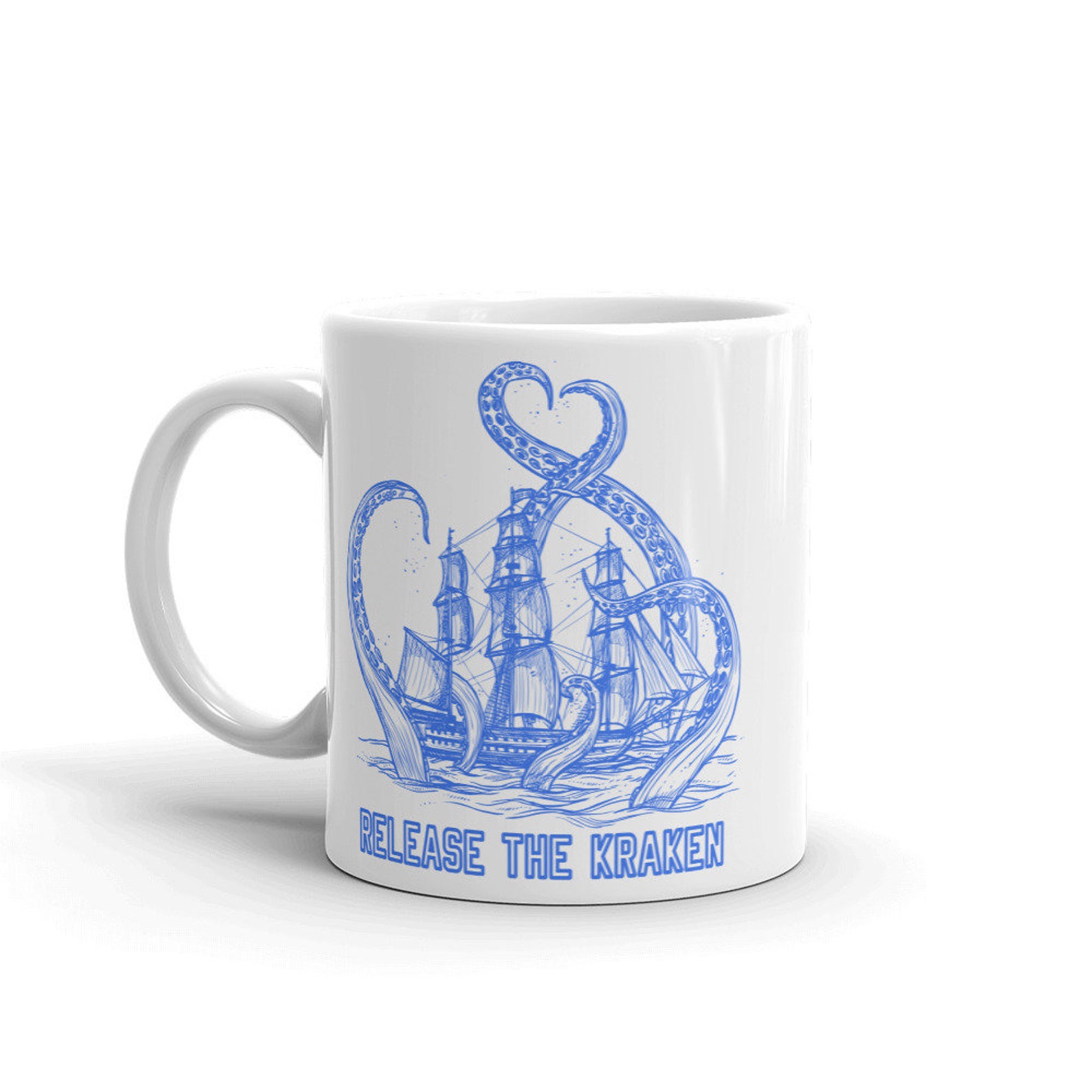 Release The Kraken Ceramic Mug | Etsy
