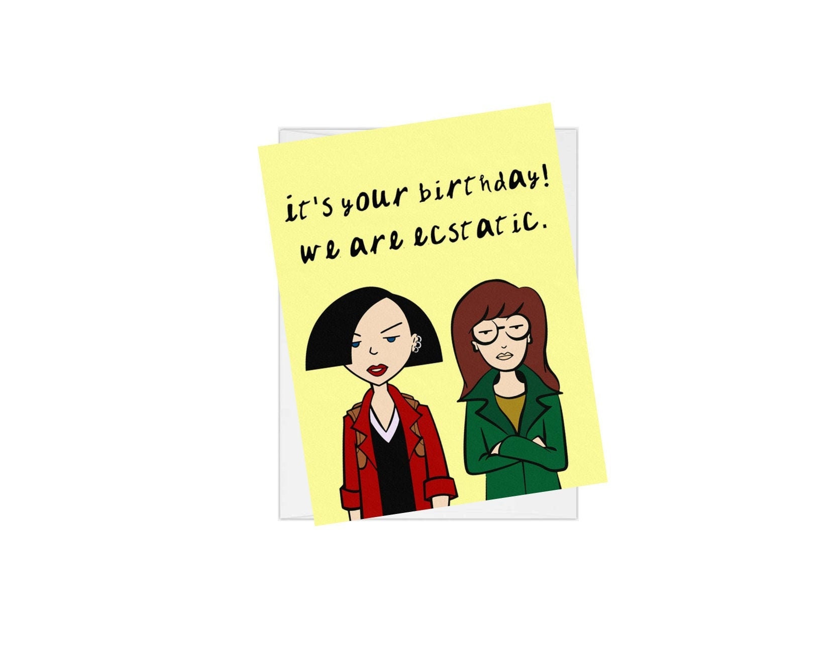 Daria and Jane We Are Ecstatic Birthday Card - Etsy