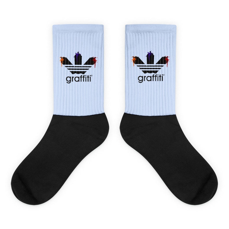 Graffiti Unisex Crew Socks - Etsy