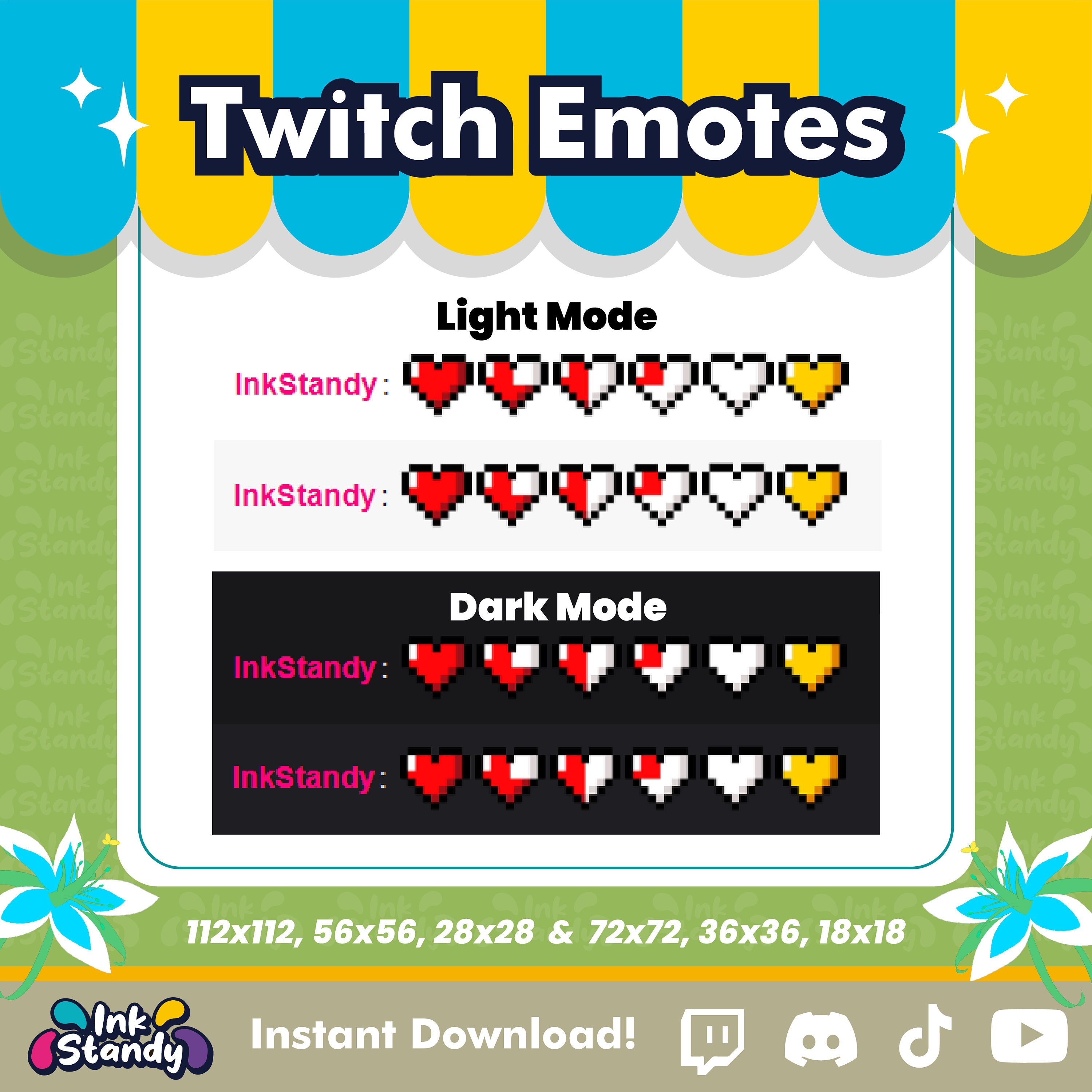 ZELDA HEARTS - Twitch Emotes & Badges | 8 Bits | Pixel Hearts ...