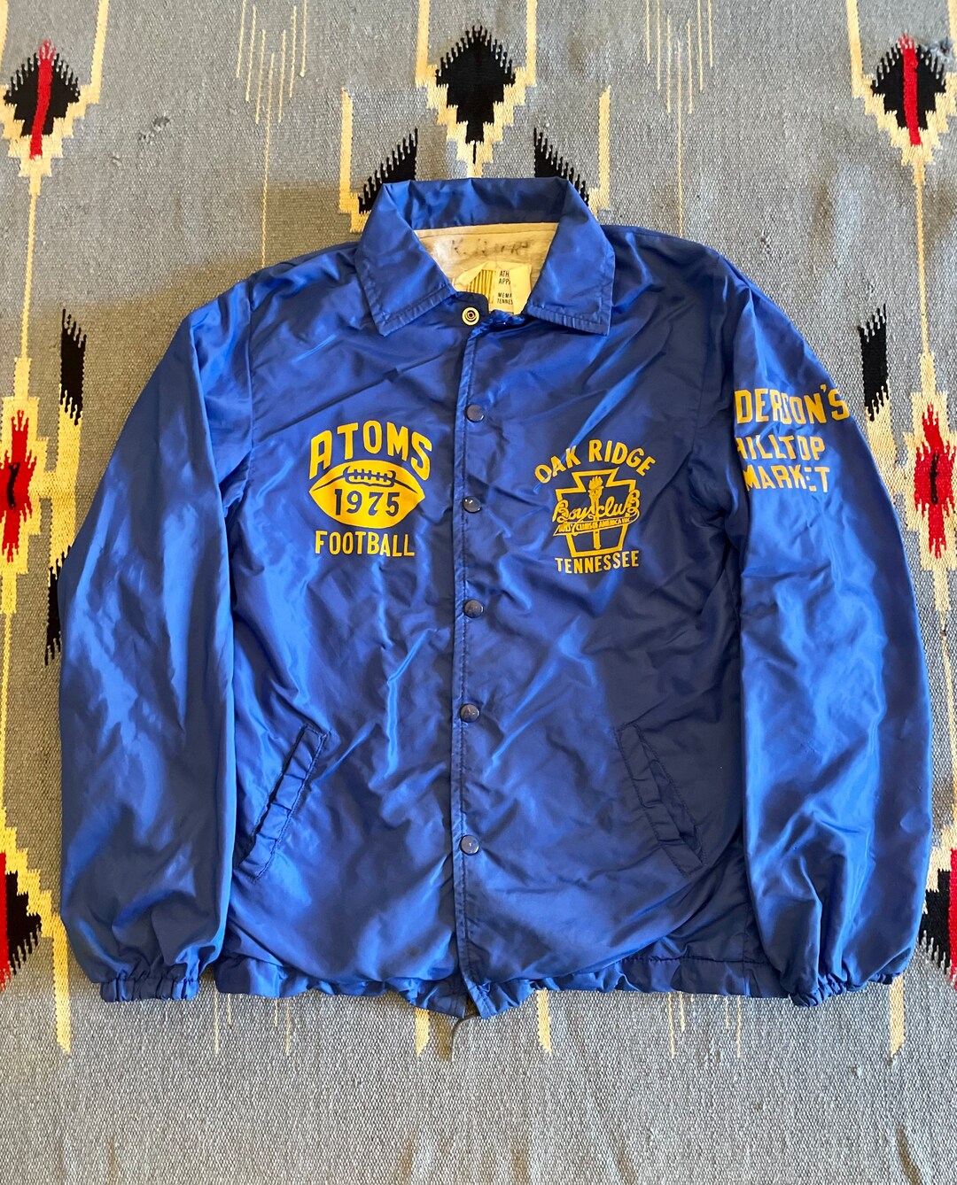 Vintage 1975 Atoms Football Windbreaker Size XS - Etsy