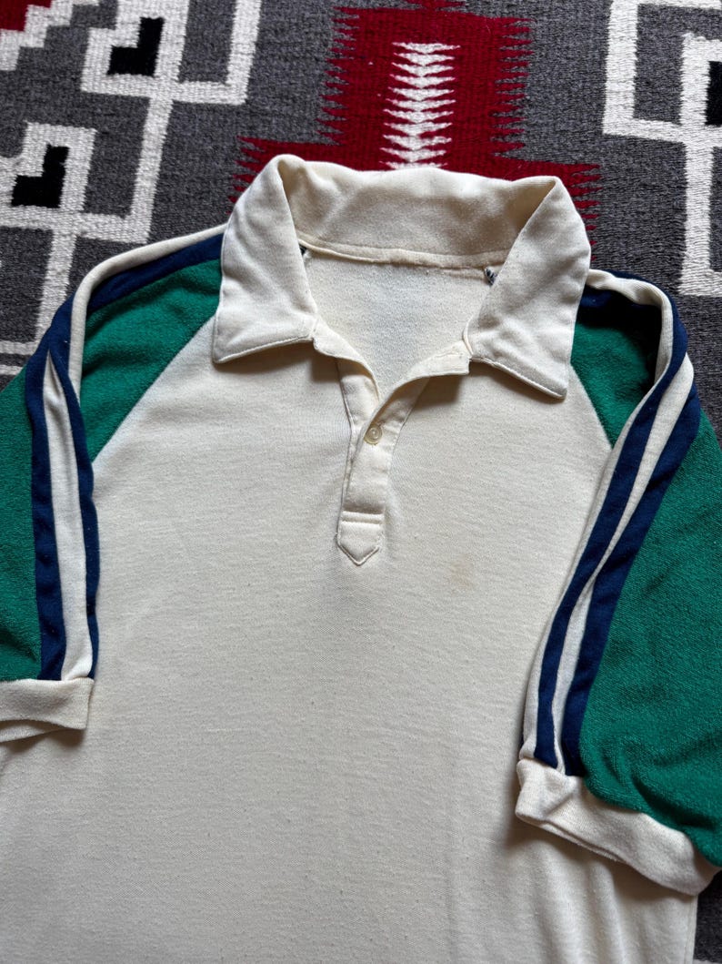 70s/80s Terry Cloth Polo Shirt - Etsy Australia