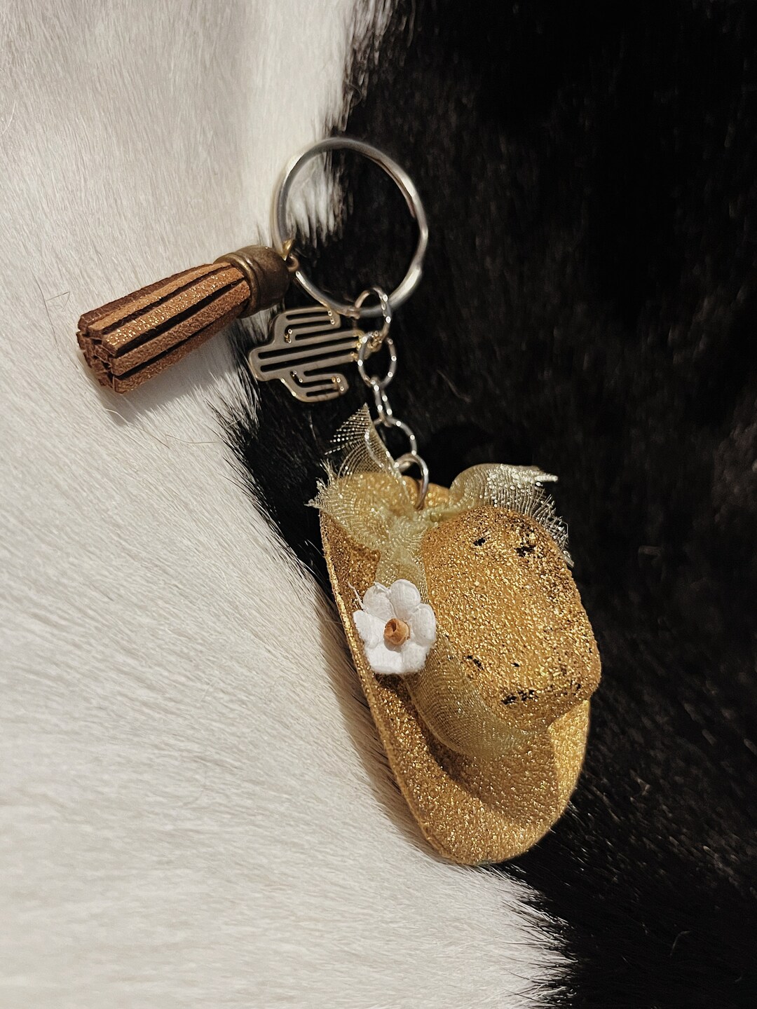 Cowboy Hat Keychain - Etsy