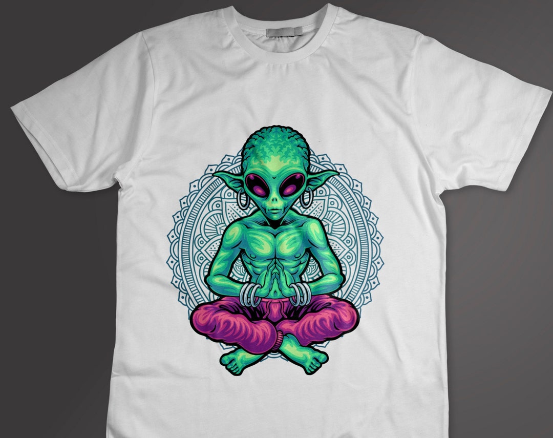 Alien Yoga PNG Svg-sublimation Design Download DTG Printing Sublimation ...