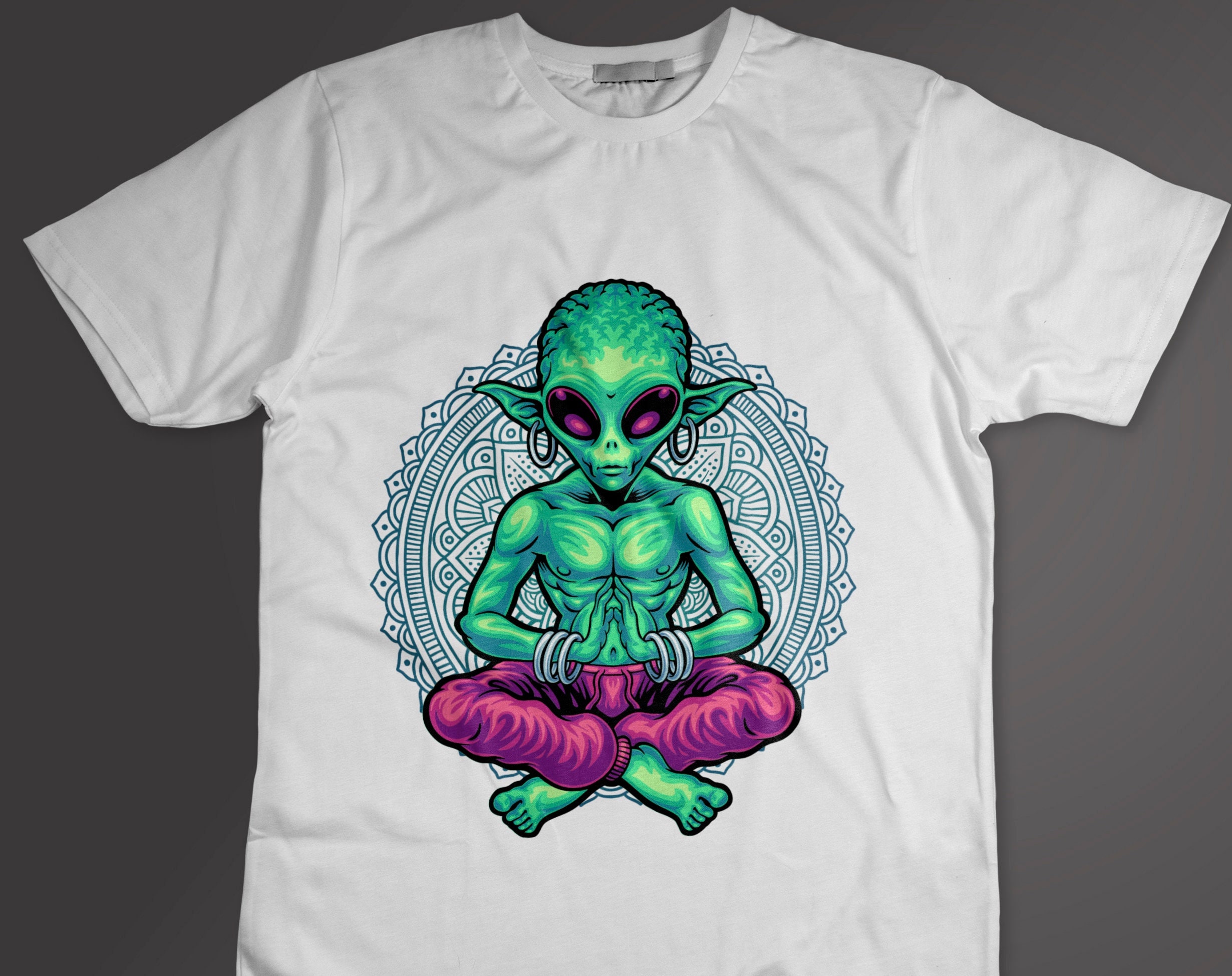 Alien Yoga PNG Svg-sublimation Design Download DTG Printing Sublimation ...