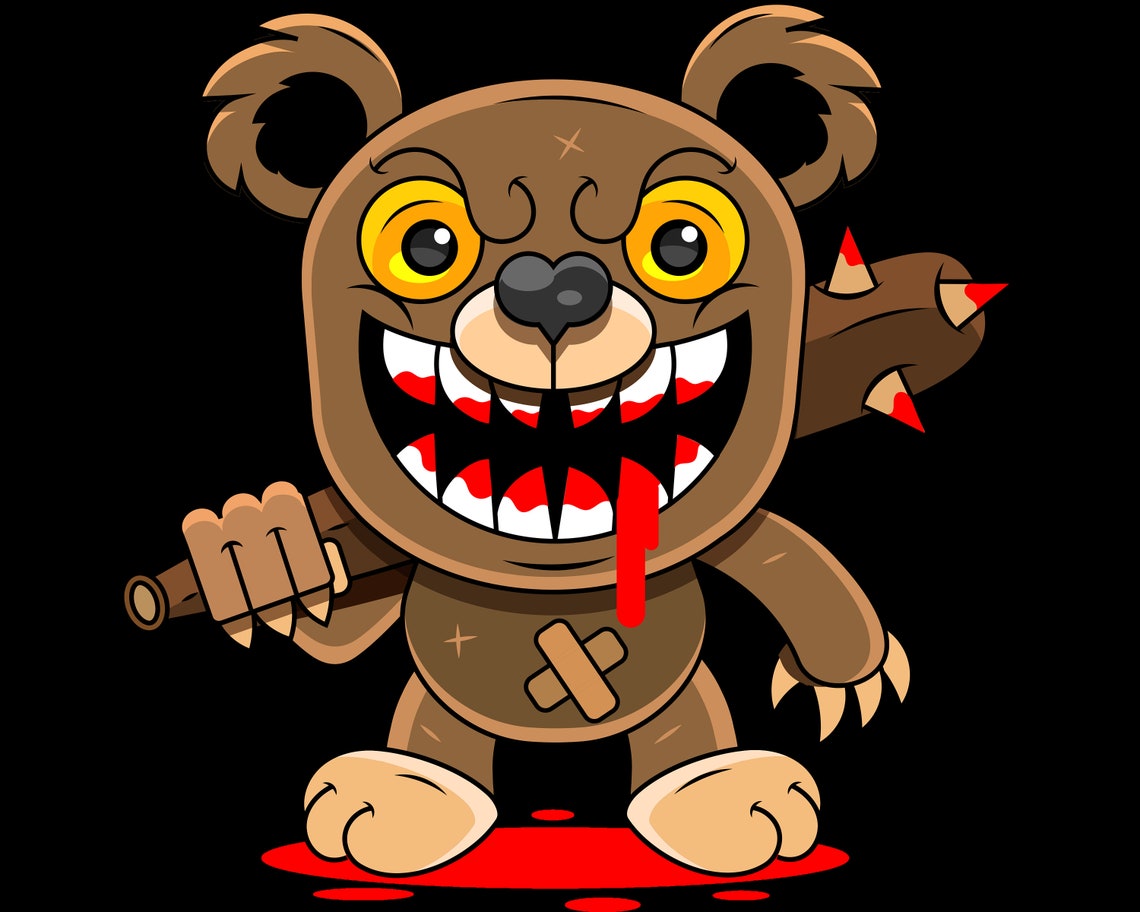 Zombie Bear PNG Svg-sublimation Design Download DTG Printing - Etsy