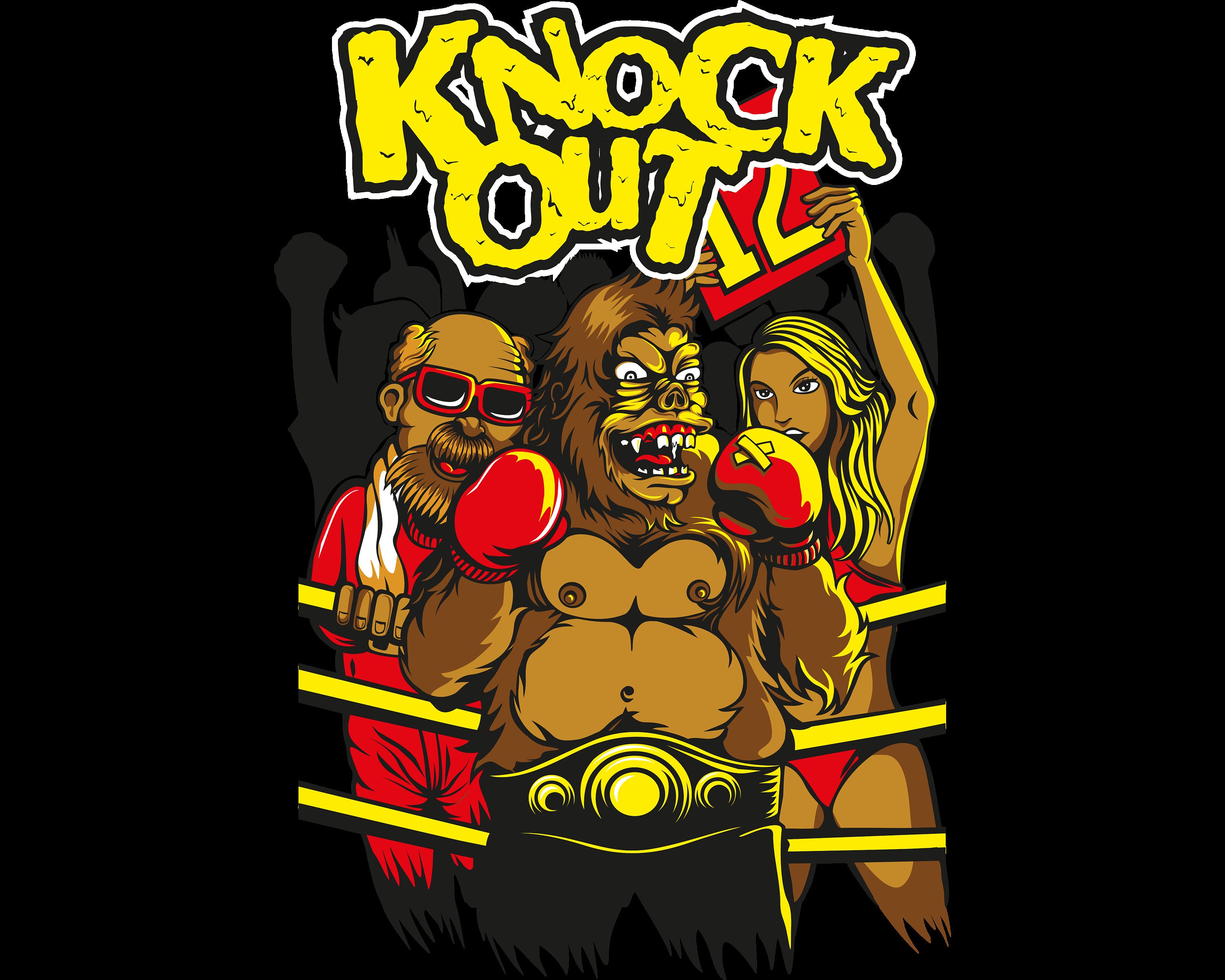 Knock Out PNG Svg-sublimation Design Download DTG Printing Sublimation ...