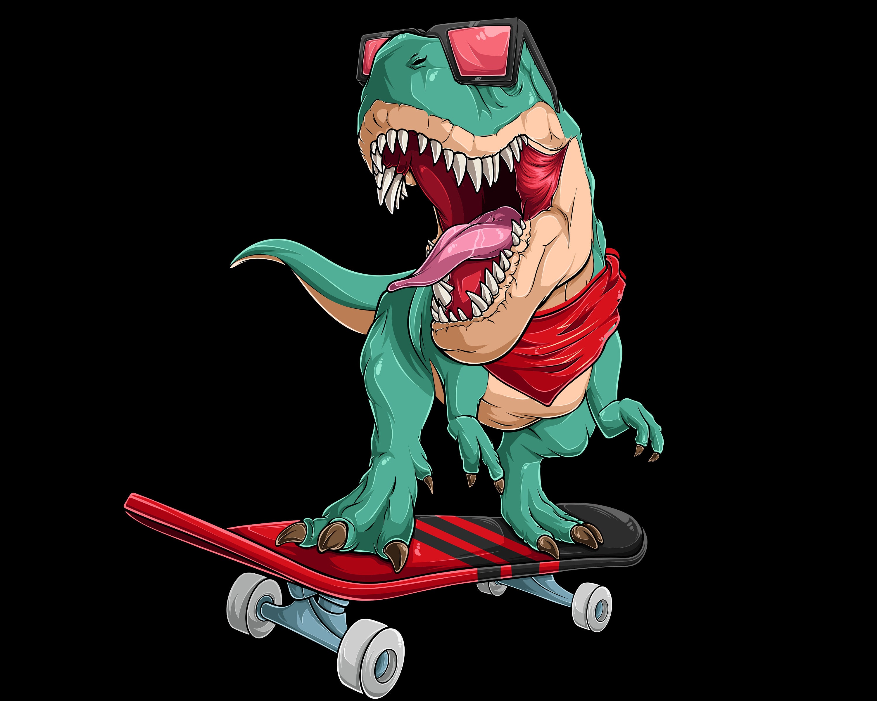 T-rex Fun Art PNG Svg-sublimation Design Download DTG - Etsy