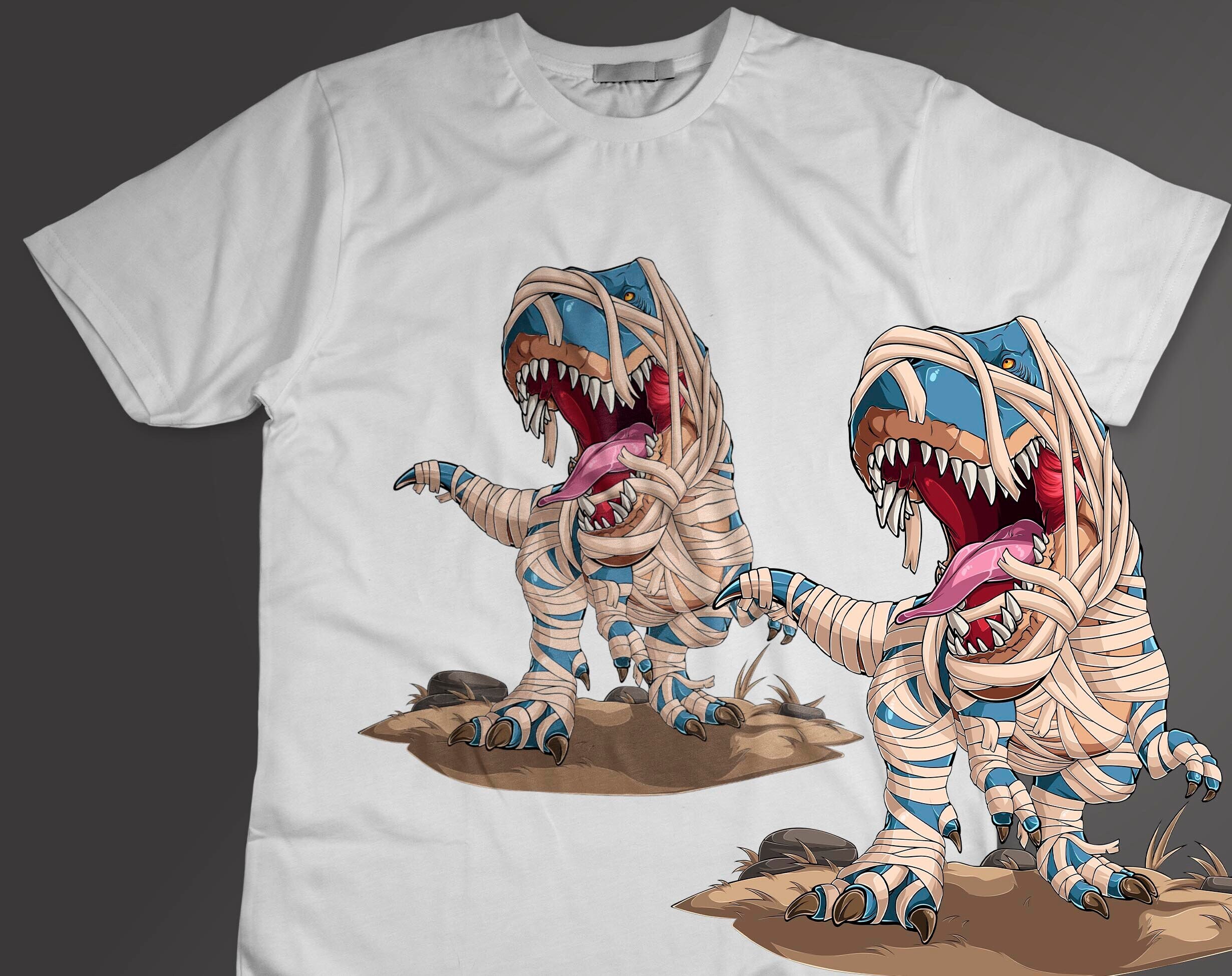 T-rex Mummy PNG Svg-sublimation Design Download DTG Printing ...