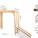 Foldable Indoor Playground, Swedish Ladder, Indoor Playhouse, Jungle ...