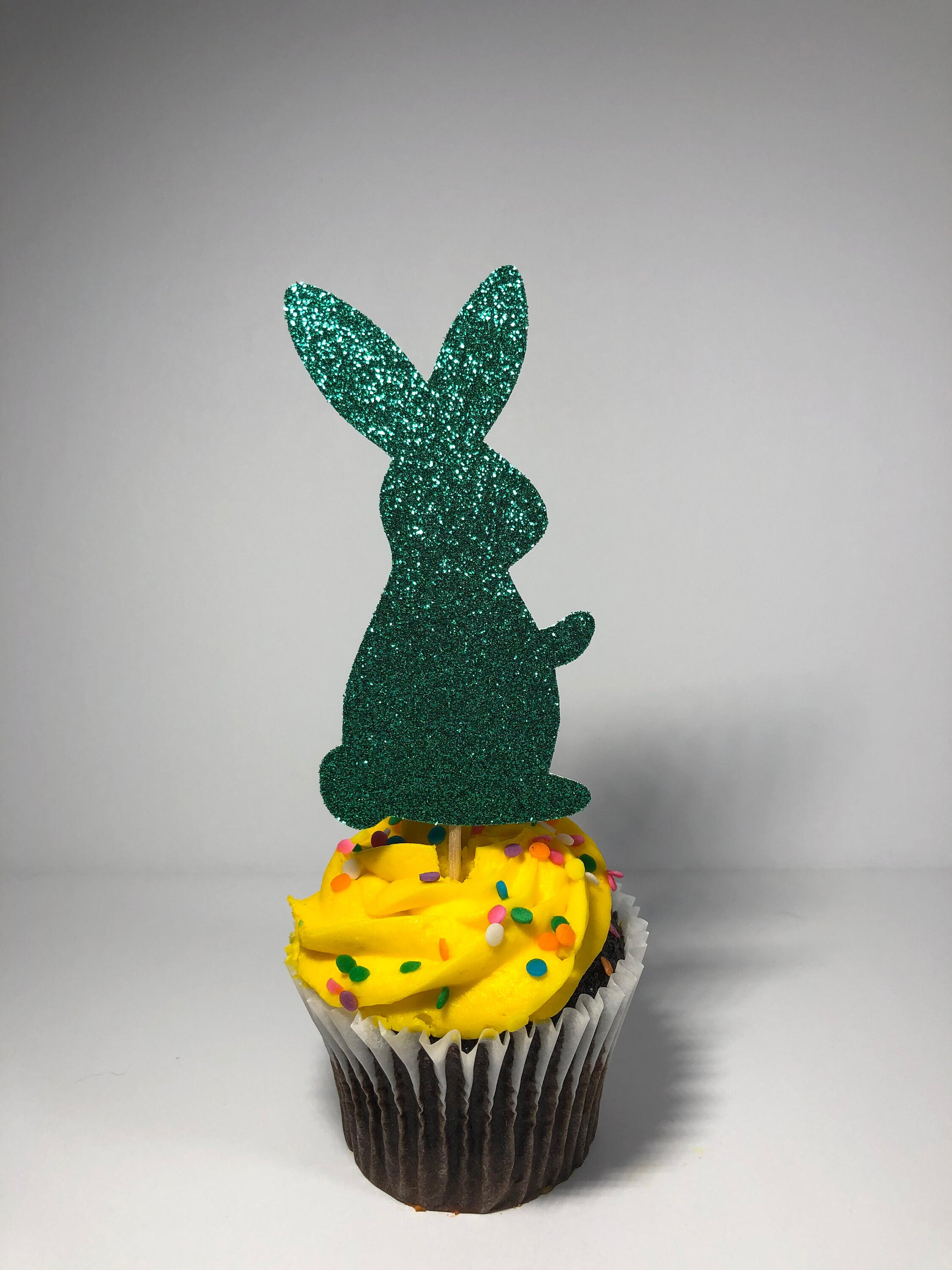 Bunny With Arm Cupcake Toppers - Etsy
