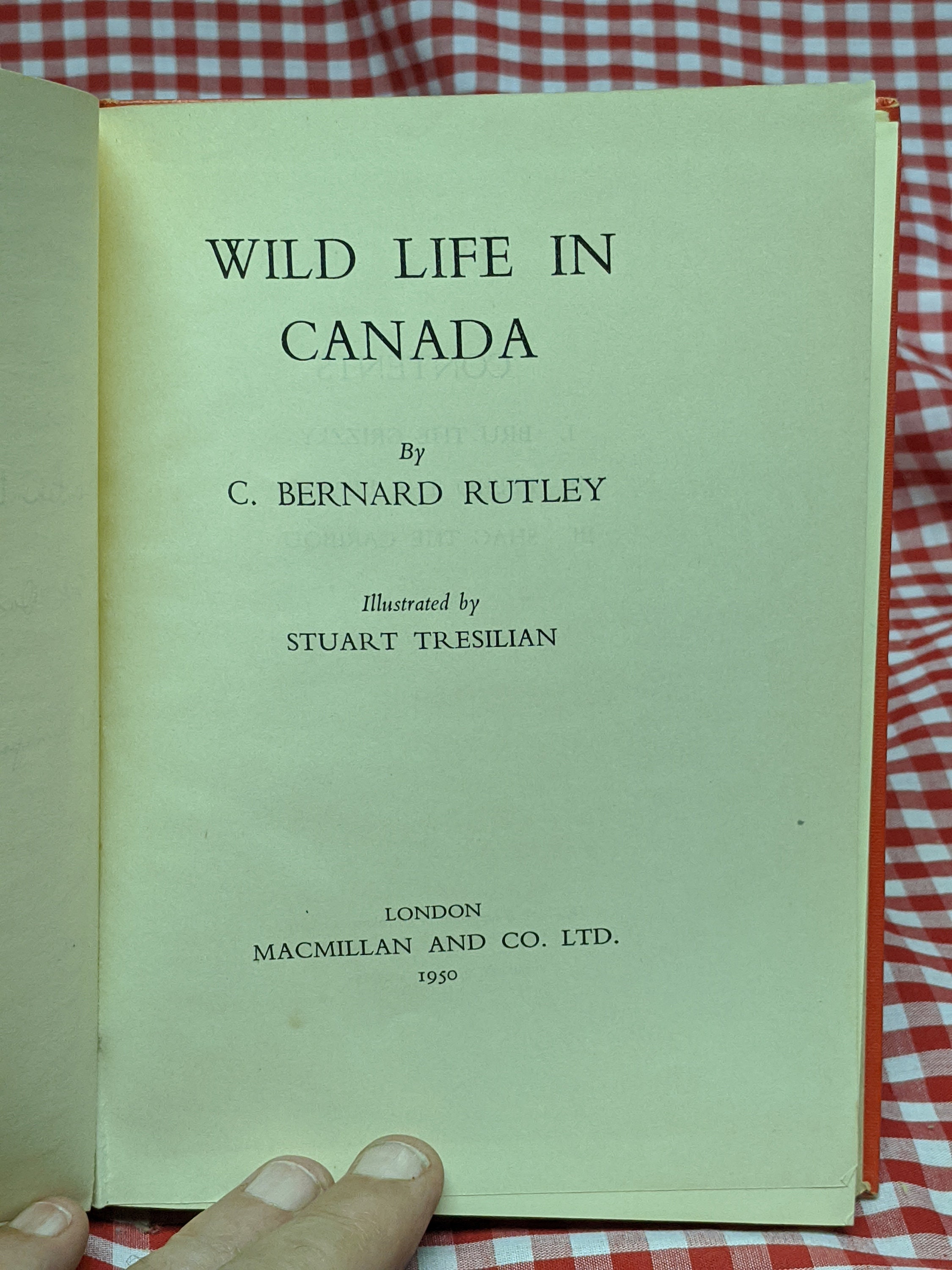 Vintage Wildlife in Canada by C. Bernard Rutley 1950 - Etsy