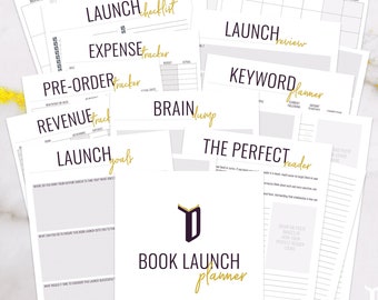Book Launch Digital Planner for Authors UNDATED for Goodnotes ...