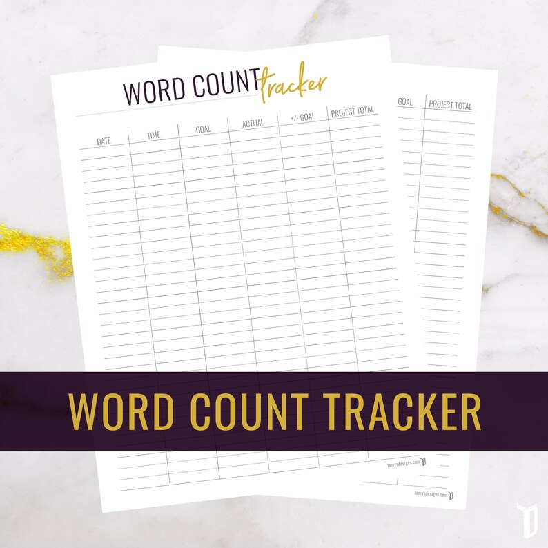 Word Count Tracker - Etsy