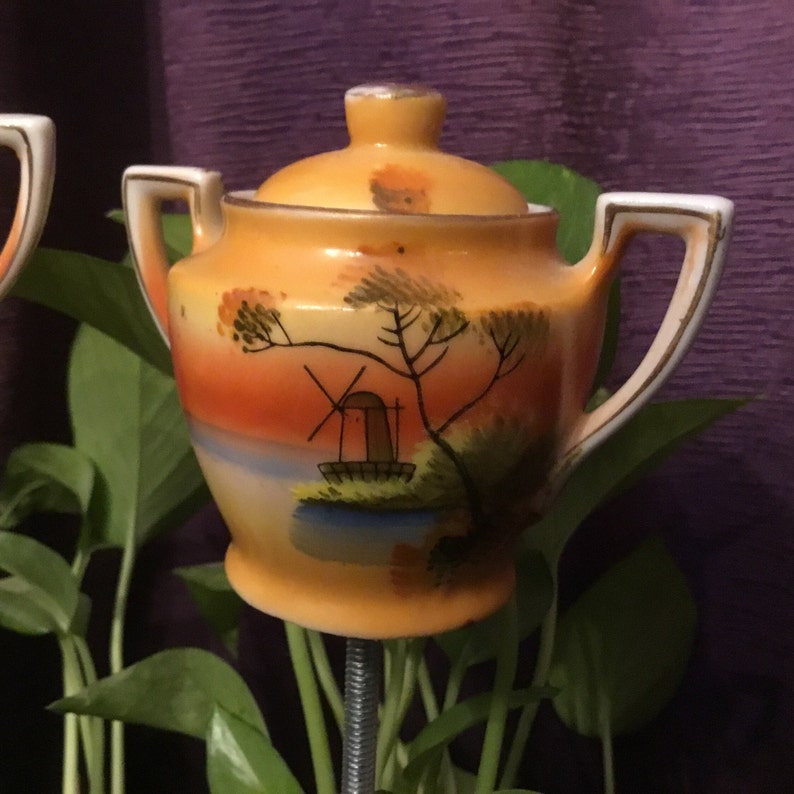Pair of Plant Pals, Beautiful Sugar Bowl & Creamer Set, Plant ...