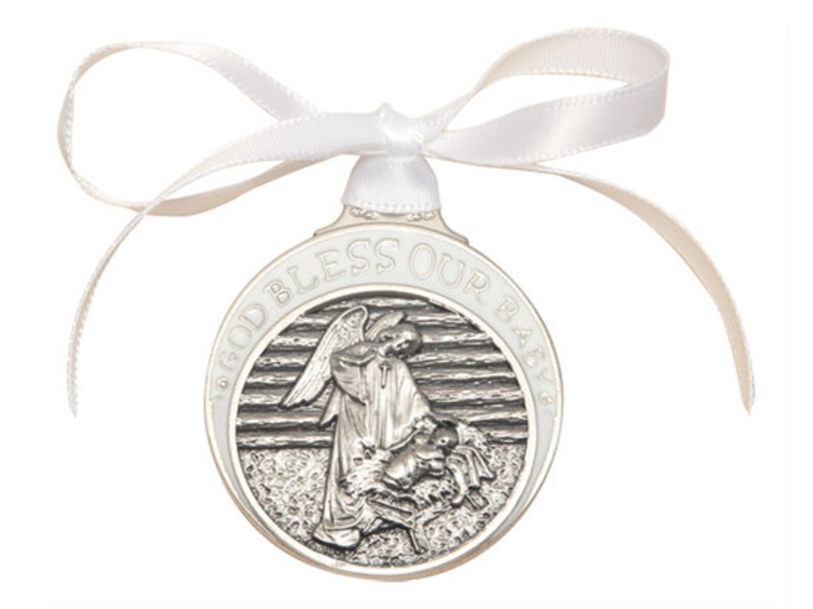 Baby in Manger Crib Medal - Etsy