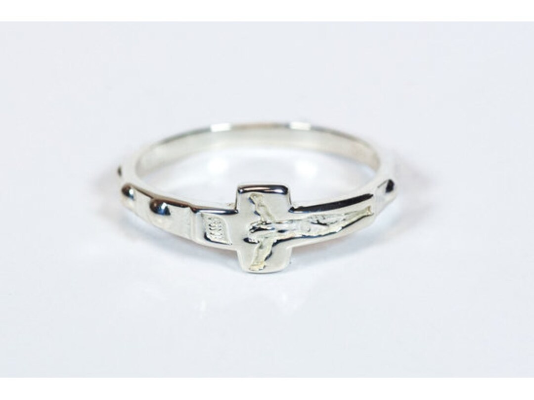 Rosary ring silver store