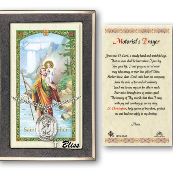 Saint Christopher Prayer Card - Etsy